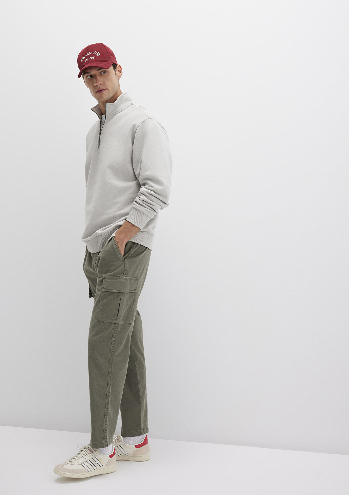 Erkek Yeşil Kargo Pantolon