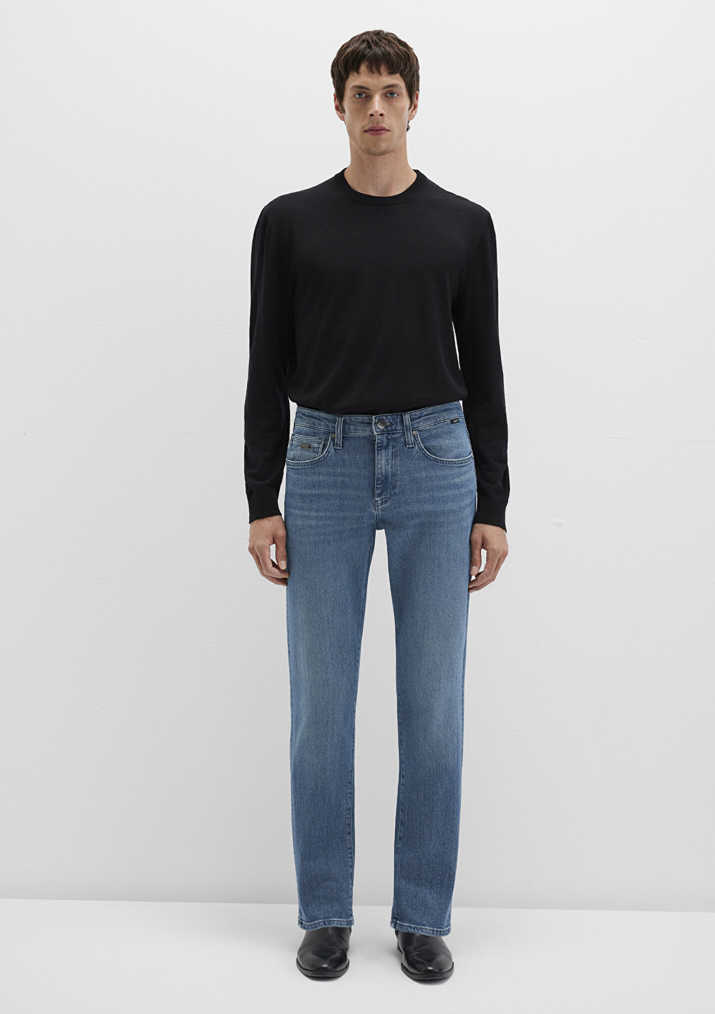 Erkek Hunter Mavi Black Vintage Indigo Mavisi Jean Pantolon