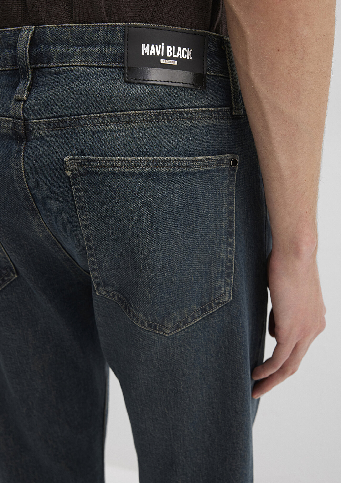Erkek Hunter Mavi Black Vintage Koyu Mavi Jean Pantolon