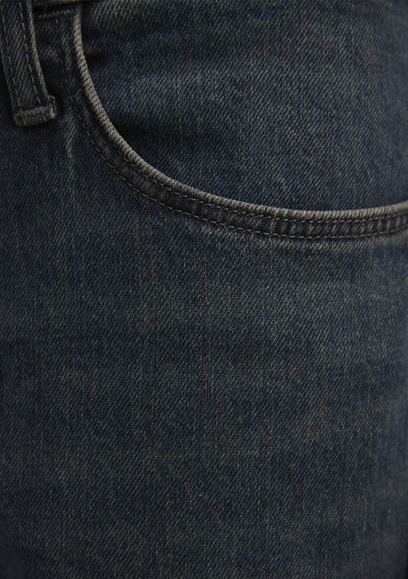 Erkek Hunter Mavi Black Vintage Koyu Mavi Jean Pantolon