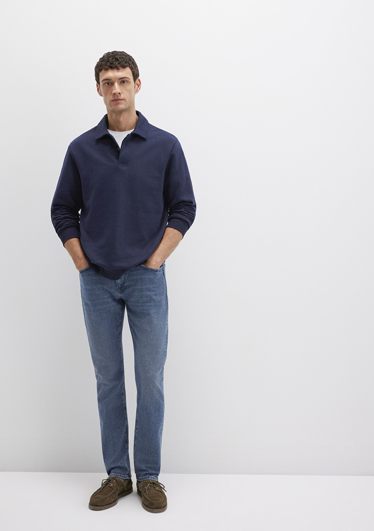 Outlet Erkek Marcus Krmzbyz Vintage Mavi Jean Pantolon
