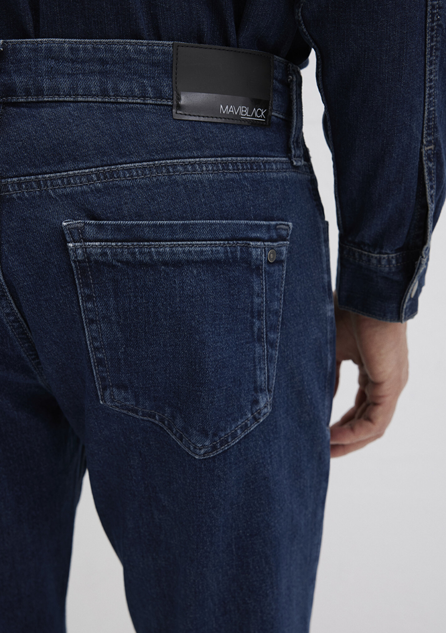 Outlet Erkek Martin Mavi Black Koyu Puslu Mavi Jean Pantolon