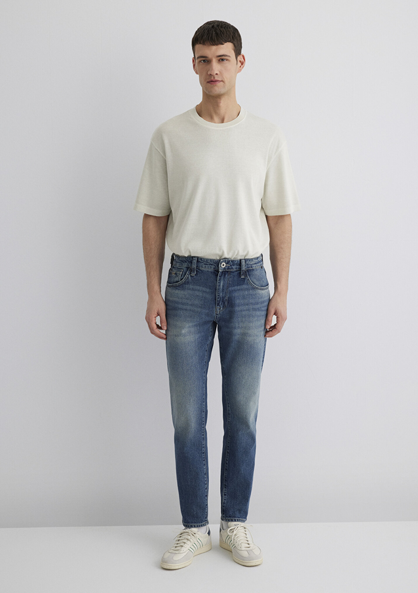 Outlet Erkek Milan Mavi Pro Vintage Koyu Mavi Jean Pantolon