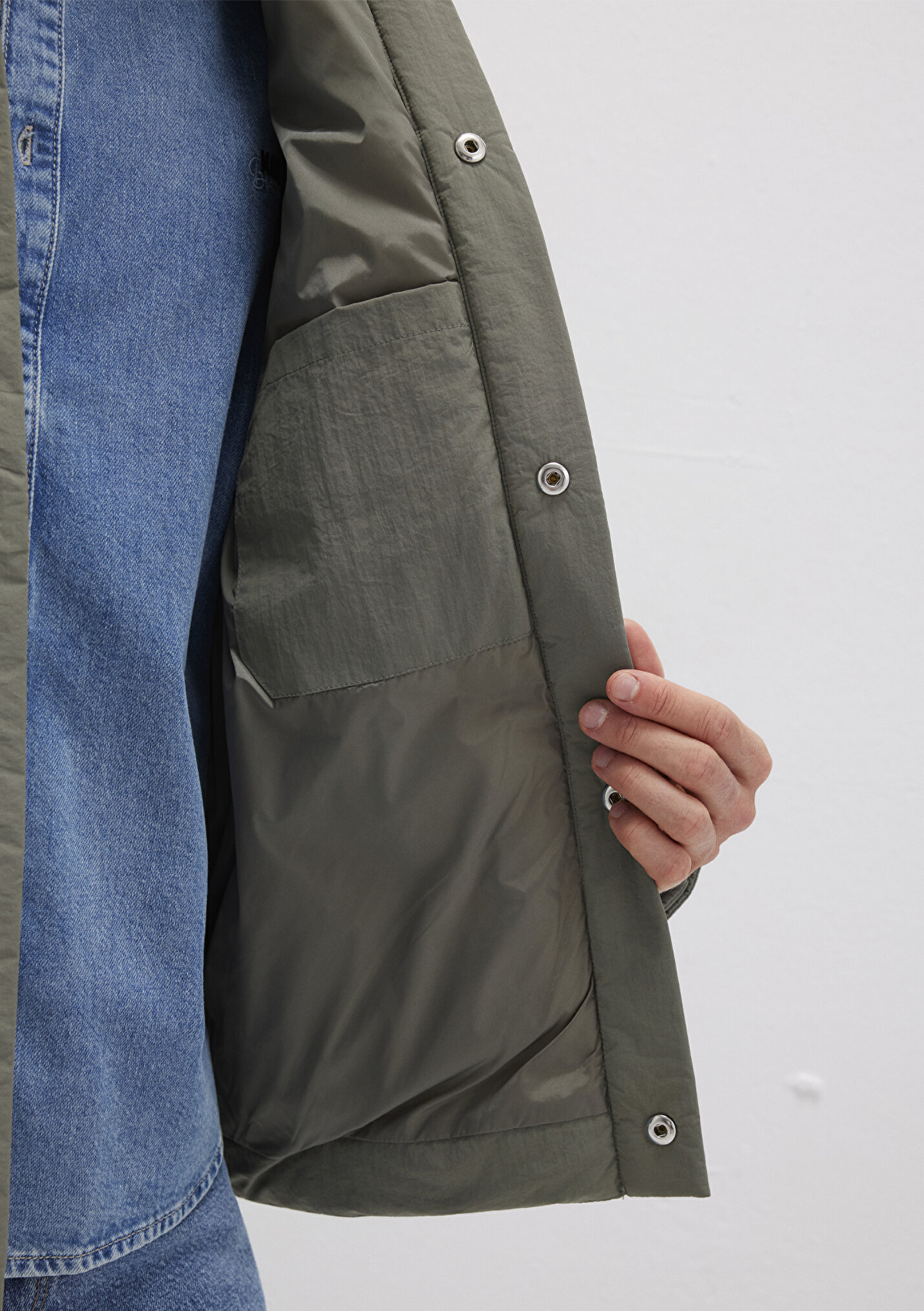 Erkek Yeşil Şişme Mont