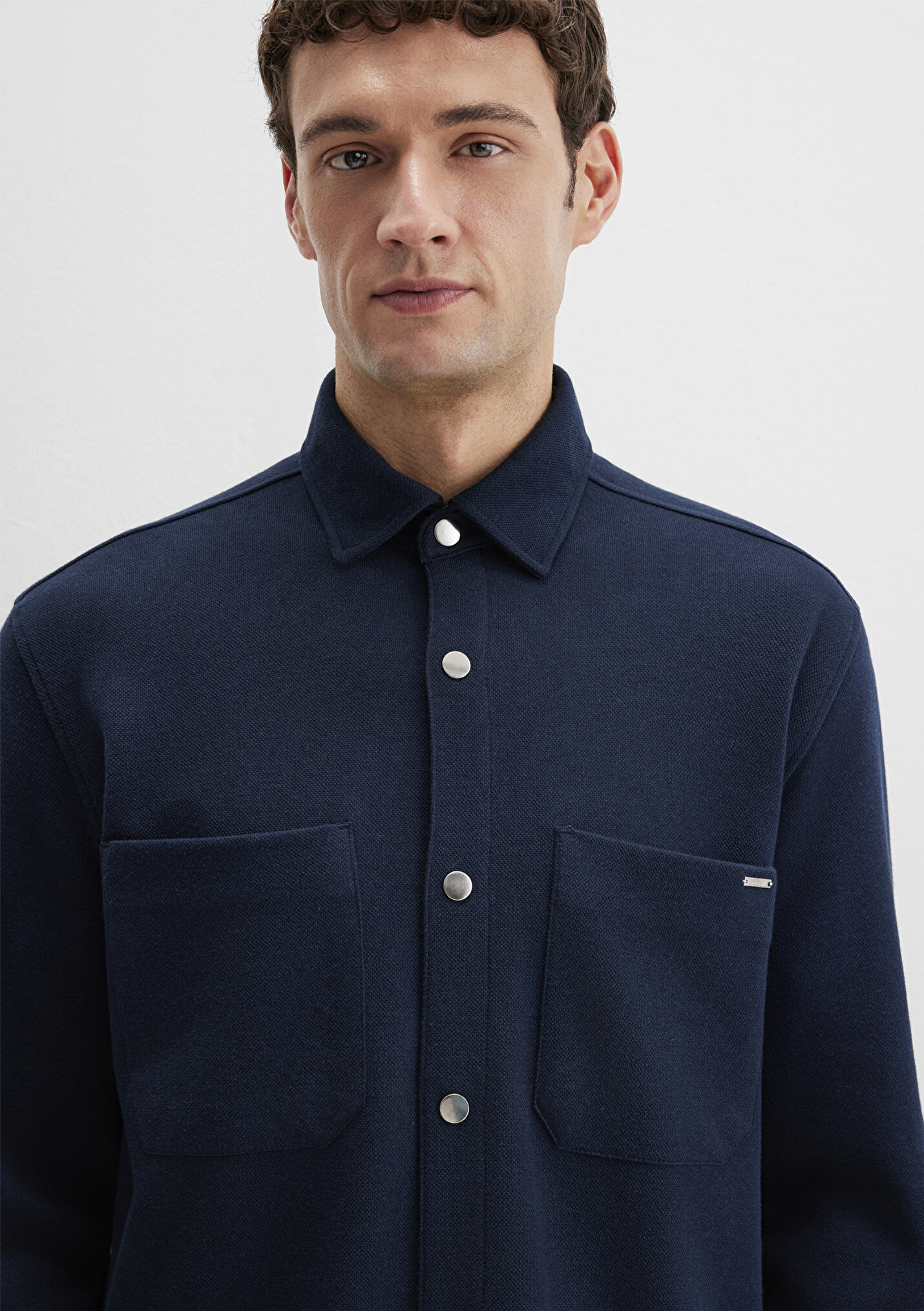 Erkek Mavi Black Lacivert Cepli Gömlek