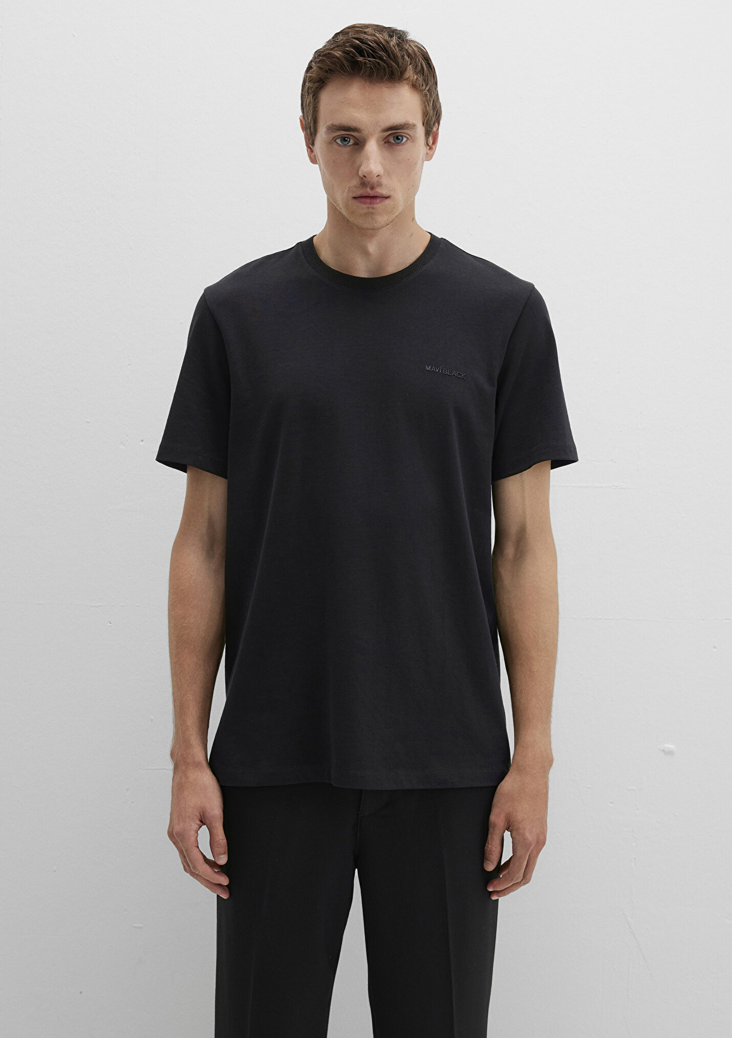 Erkek Mavi Black Siyah Basic Tişört