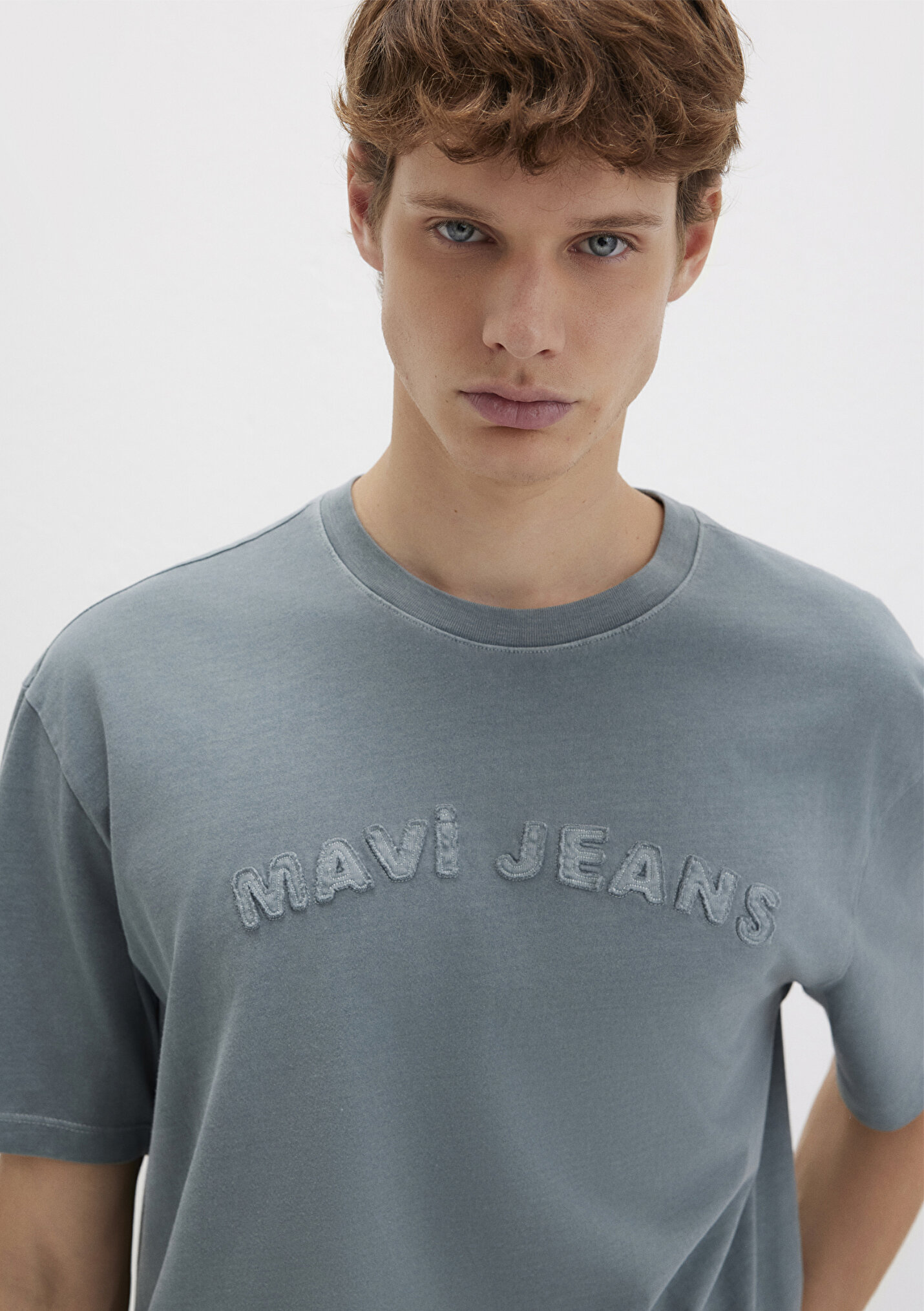 Erkek Mavi Jeans Baskılı Yeşil Tişört