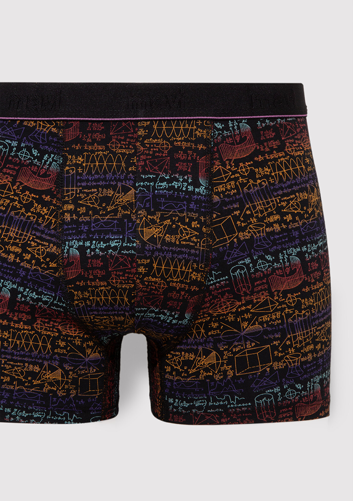 Erkek Baskılı Siyah Boxer