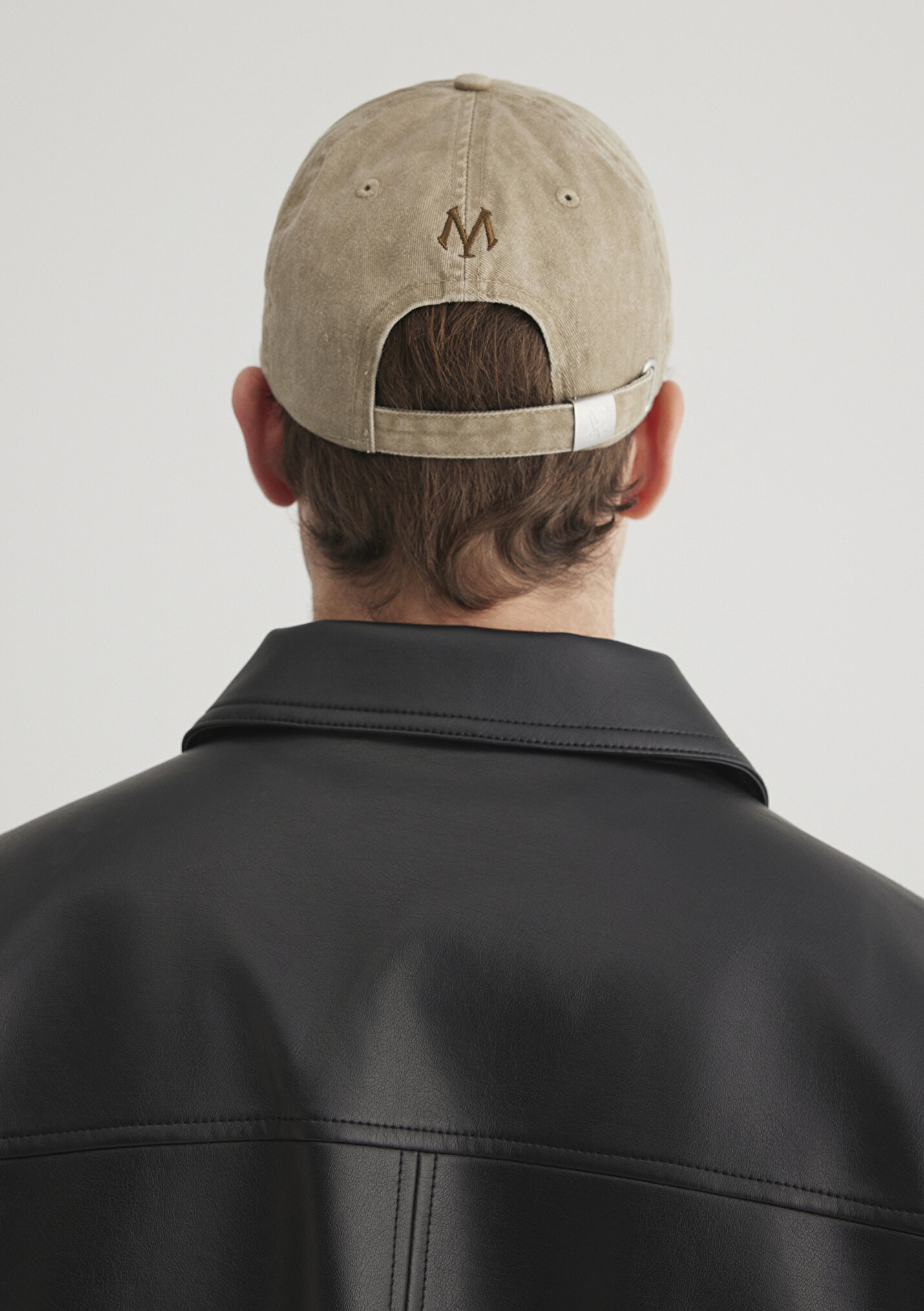 Erkek Freedom İşlemeli Kahverengi Şapka