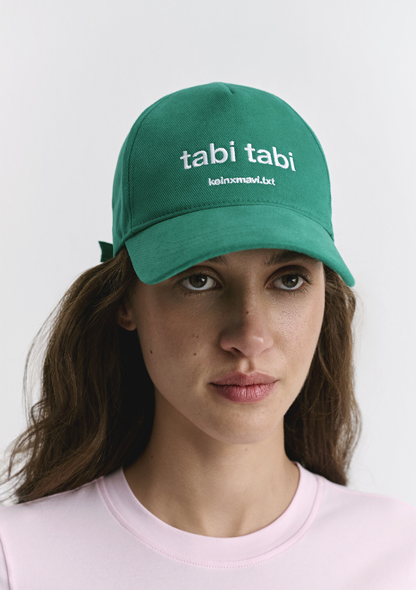 Outlet Erkek Tabi Tabi Nakışlı Yeşil Şapka