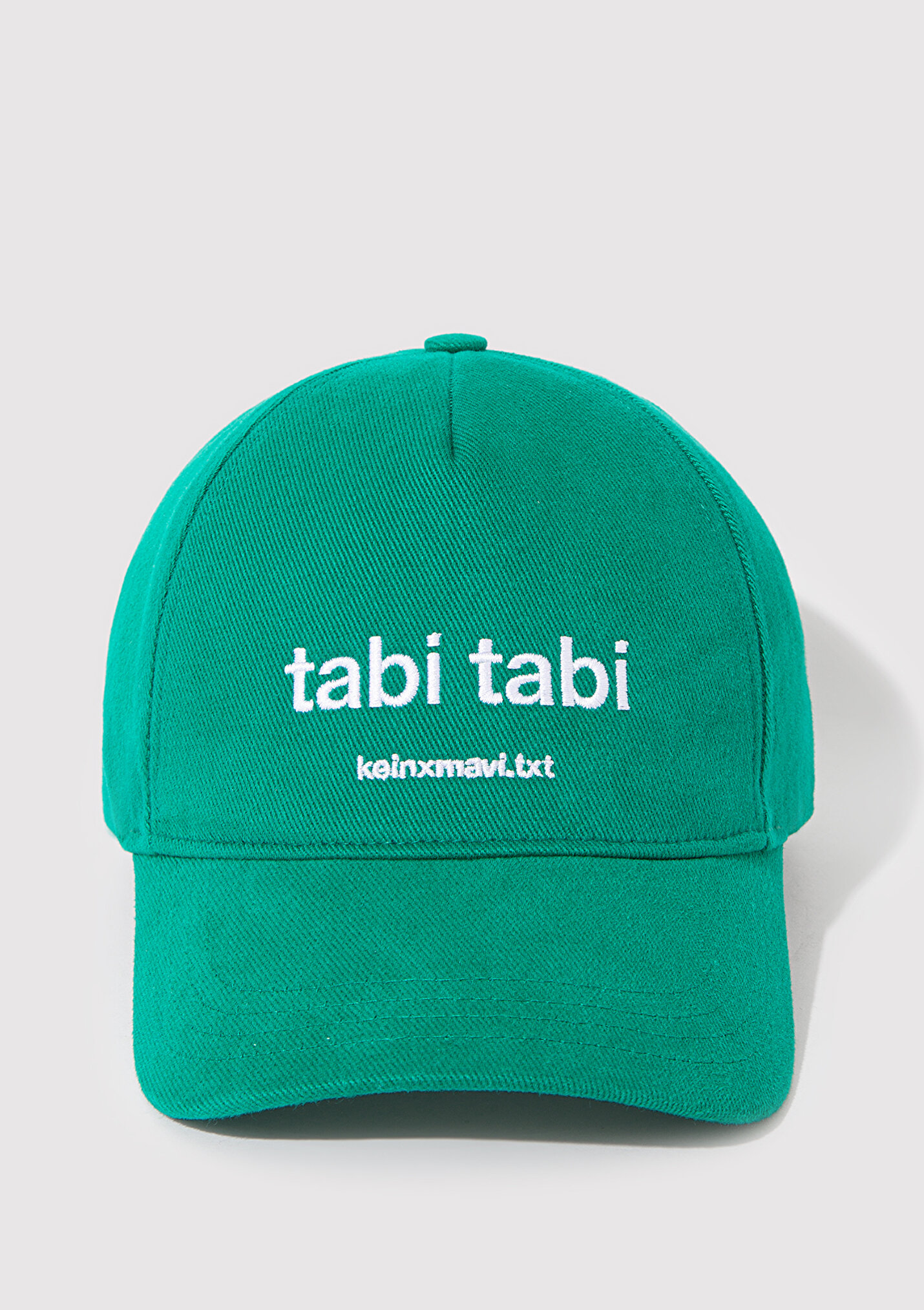 Outlet Erkek Tabi Tabi Nakışlı Yeşil Şapka