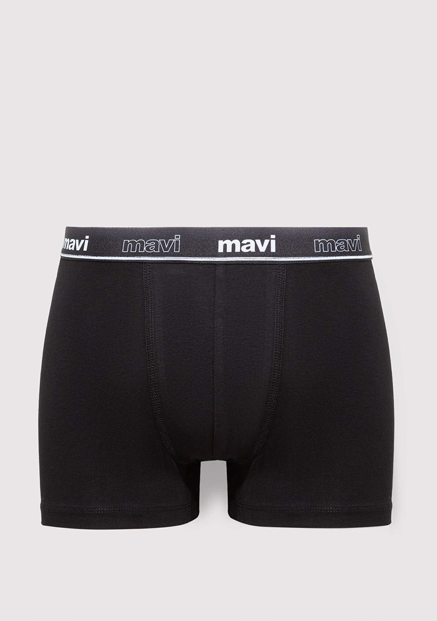 Siyah Basic Boxer - Mavi