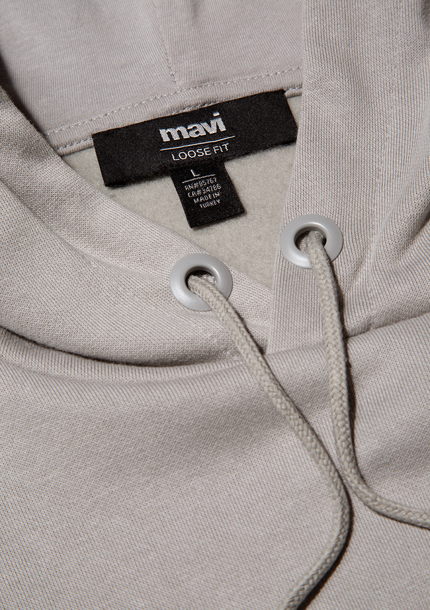 Erkek Mavi Jeans Logo Baskılı Gri Sweatshirt