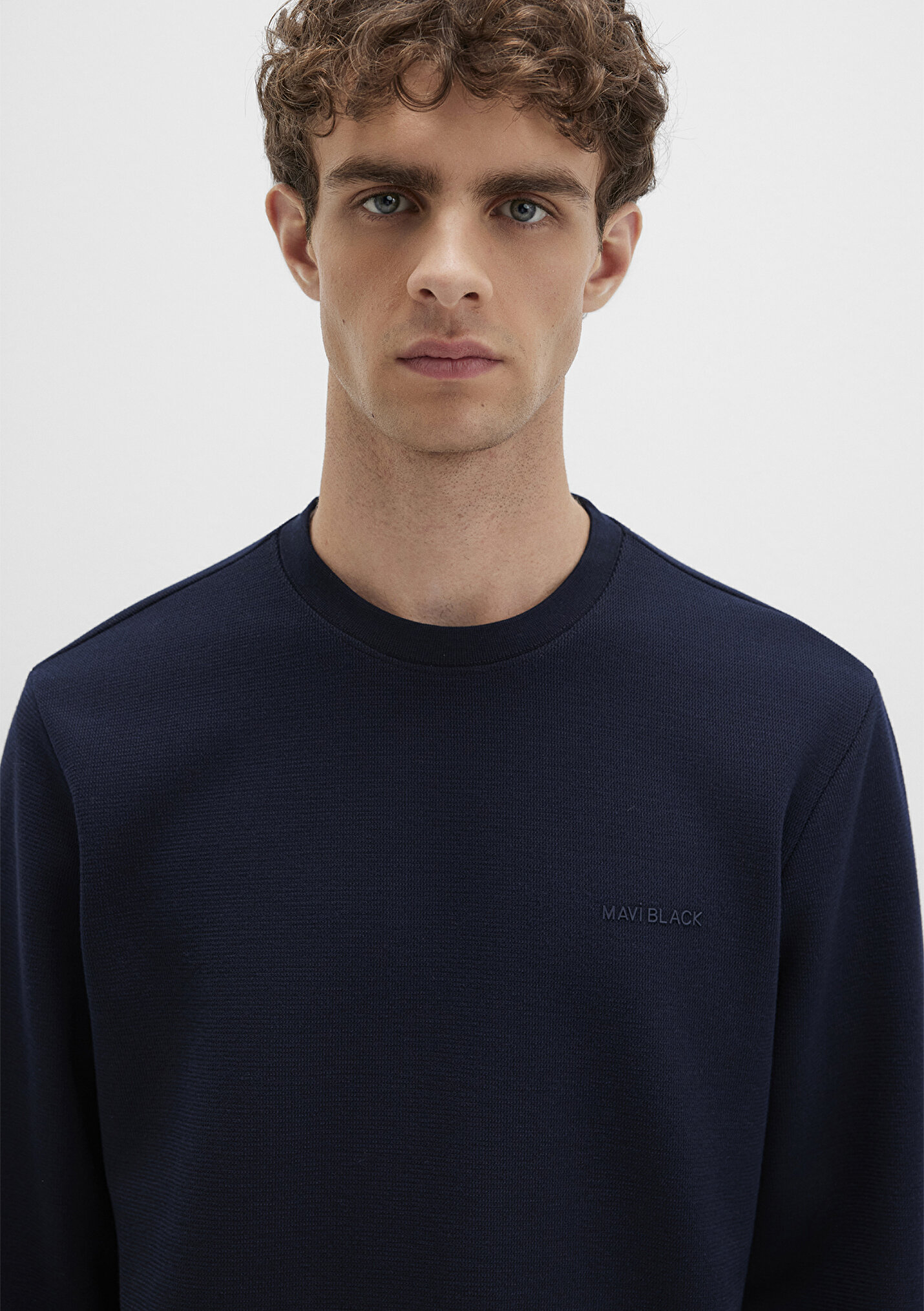 Erkek Mavi Black Lacivert Sweatshirt