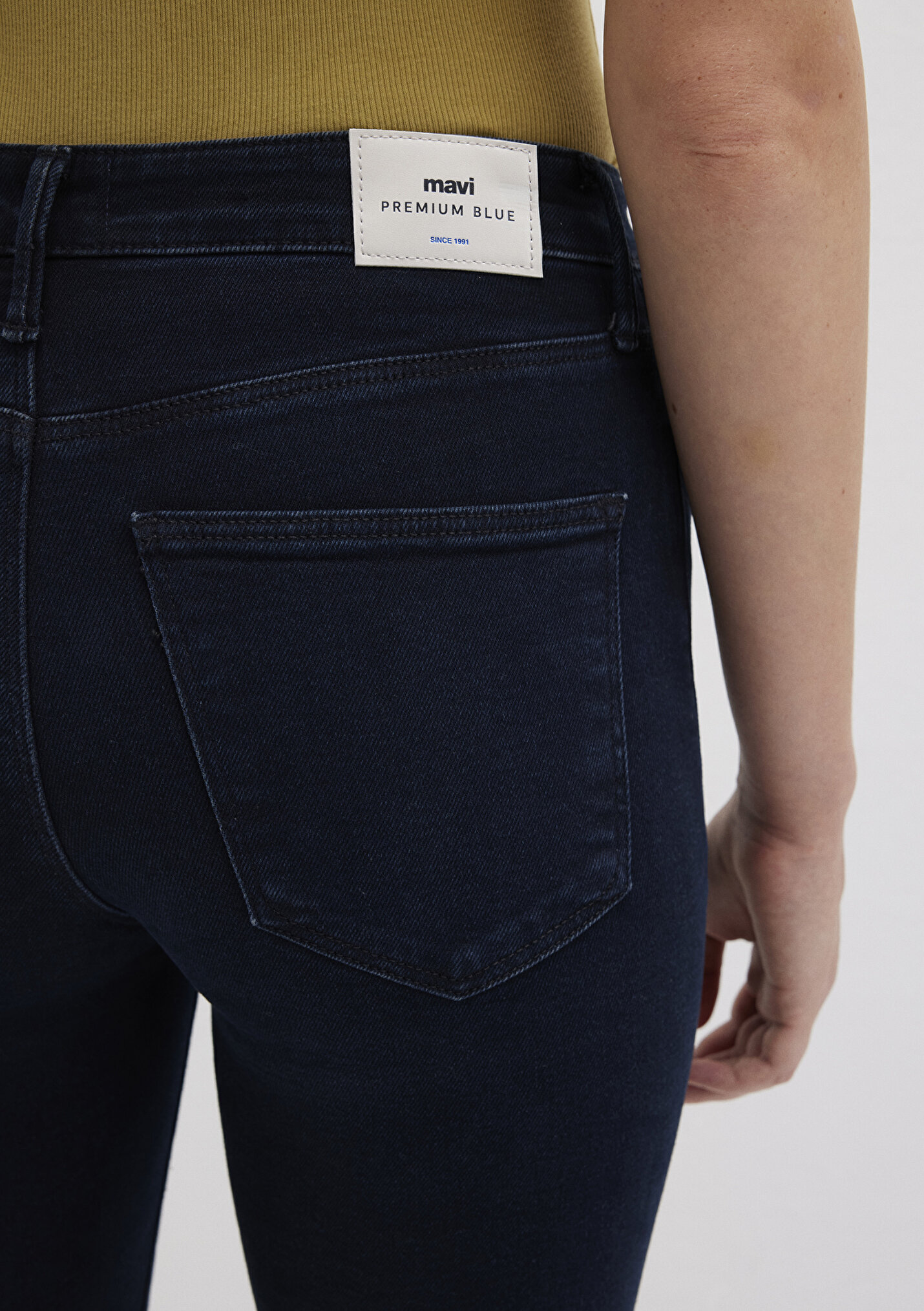 Outlet Kadın Cindy Mavi Premium Mürekkep Mavi Jean Pantolon
