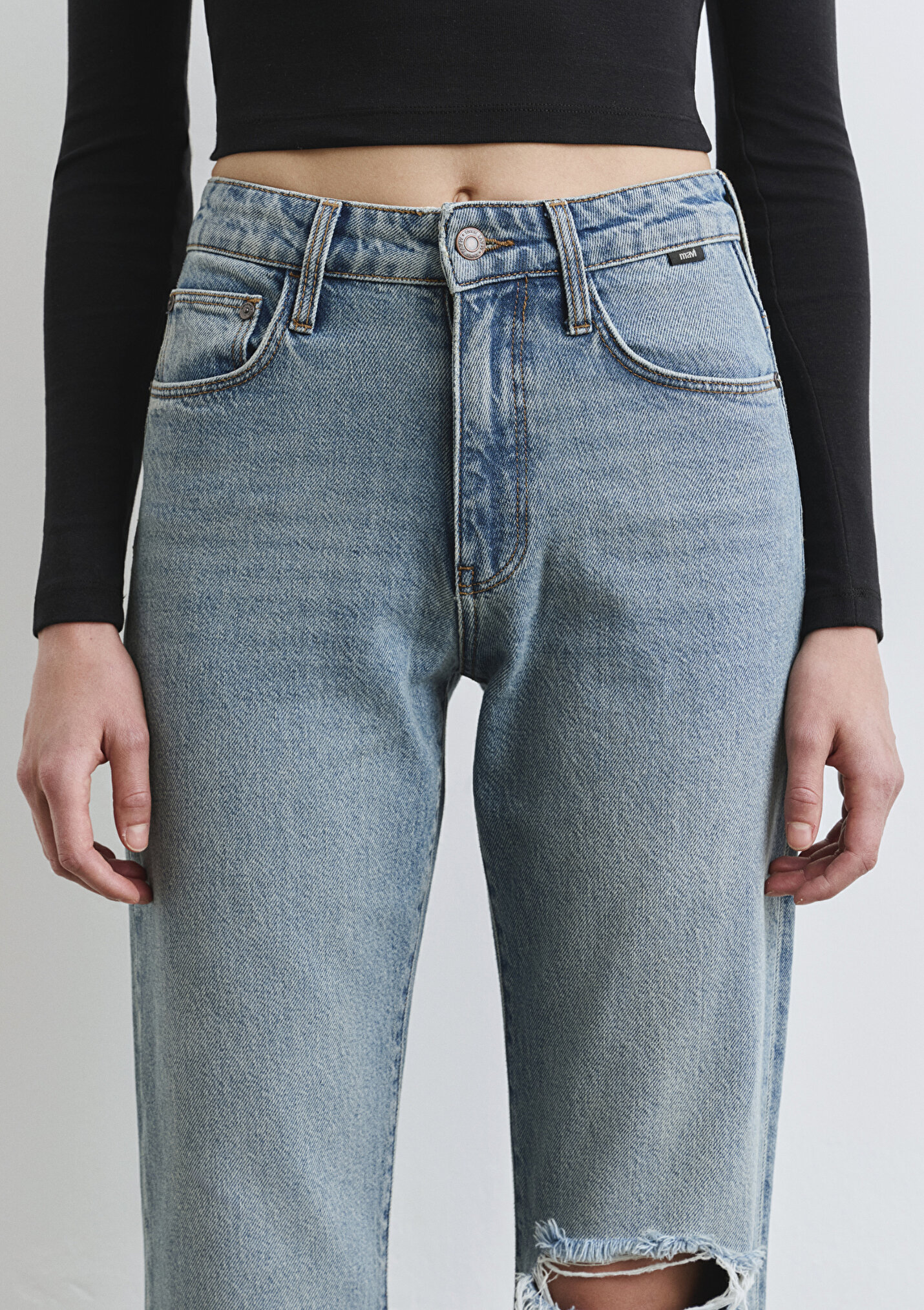 Outlet Kadın Barcelona Mavi Jeans Extra Gölgeli Açık Mavi Jean Pantolon