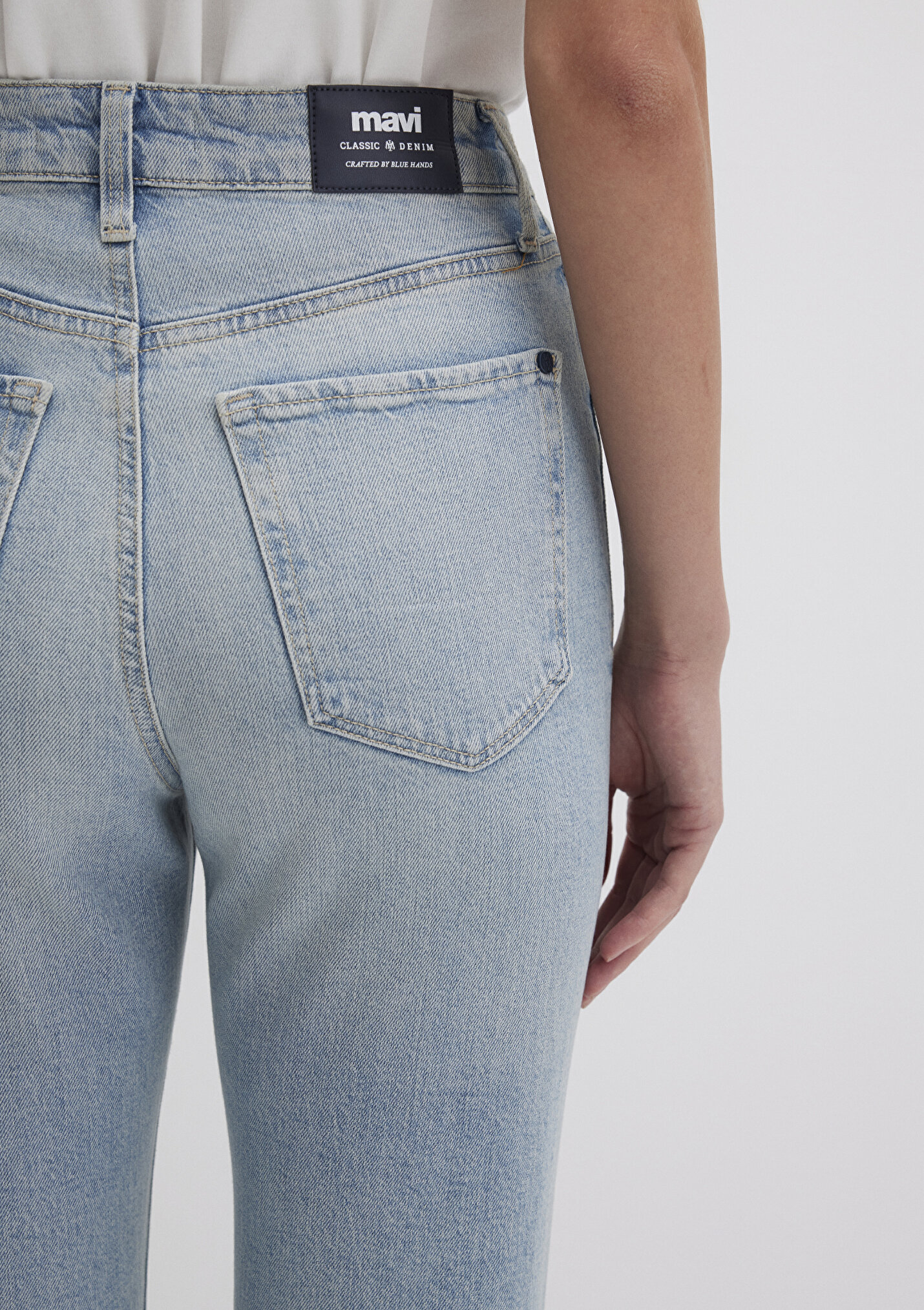 Outlet Kadın Star Classic Denim Puslu Açık Mavi Jean Pantolon