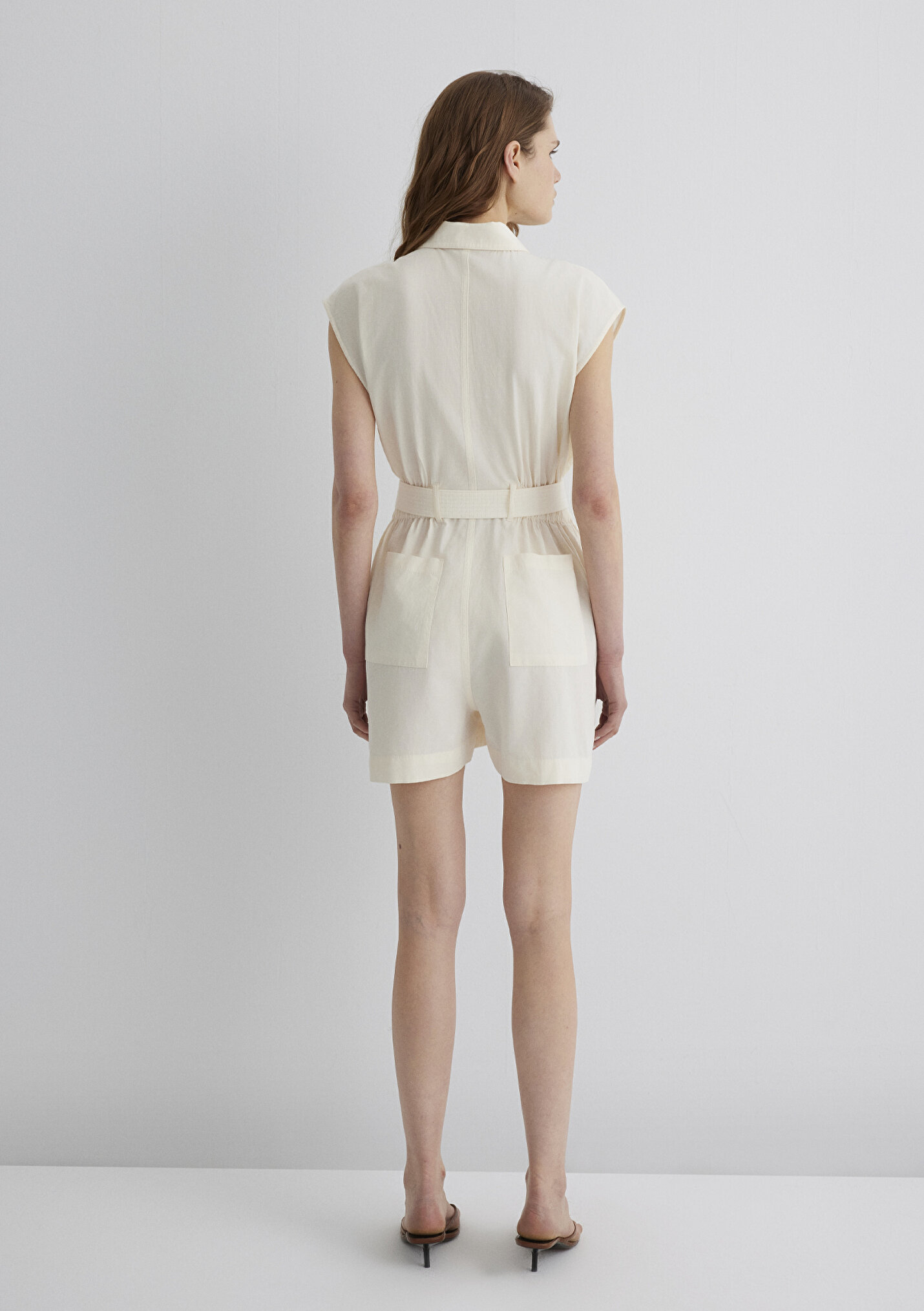 Outlet Kadın Ekru Tulum