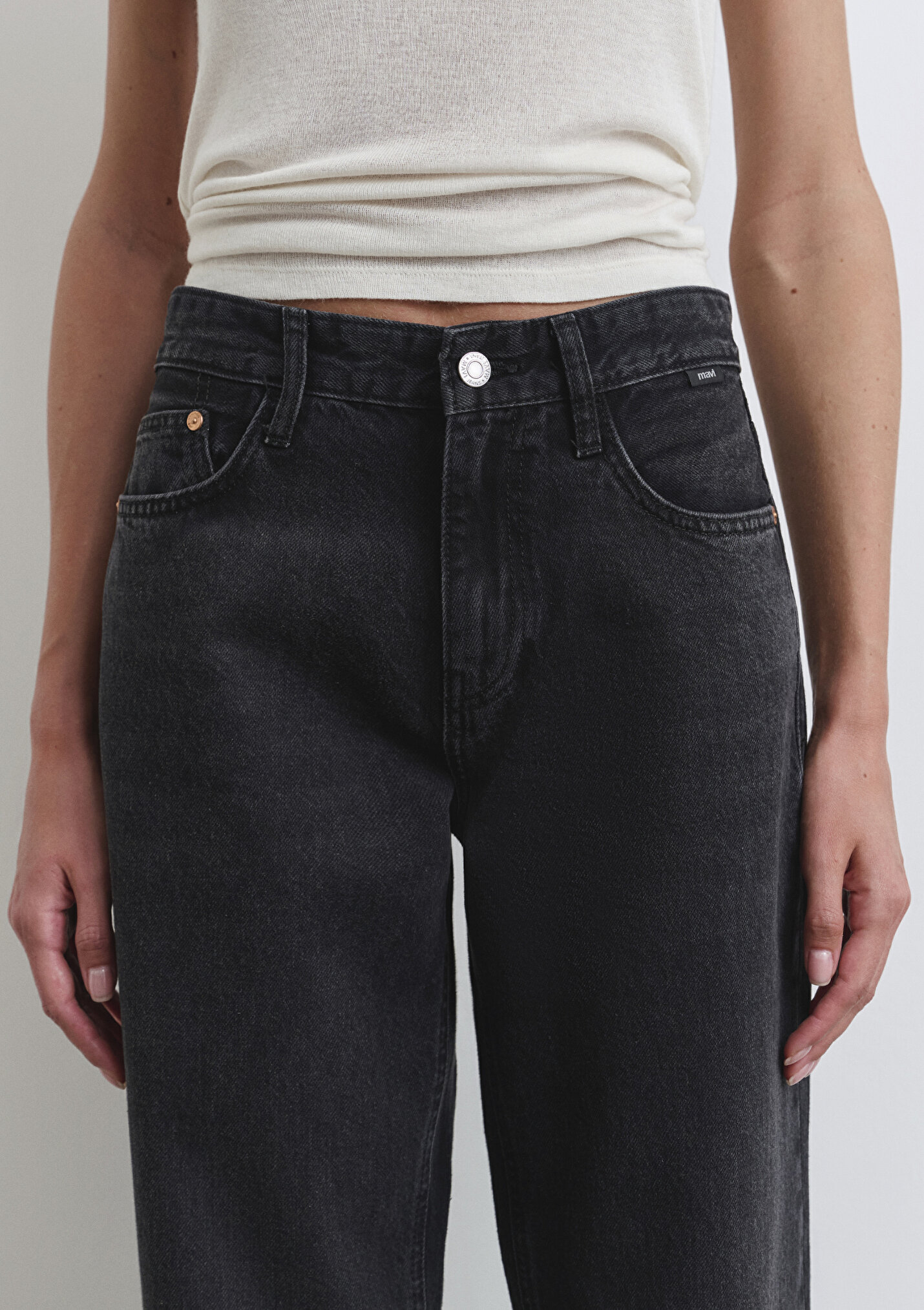 Kadın Lovely Mavi Jeans Extra Koyu Gri Smoke Jean Pantolon
