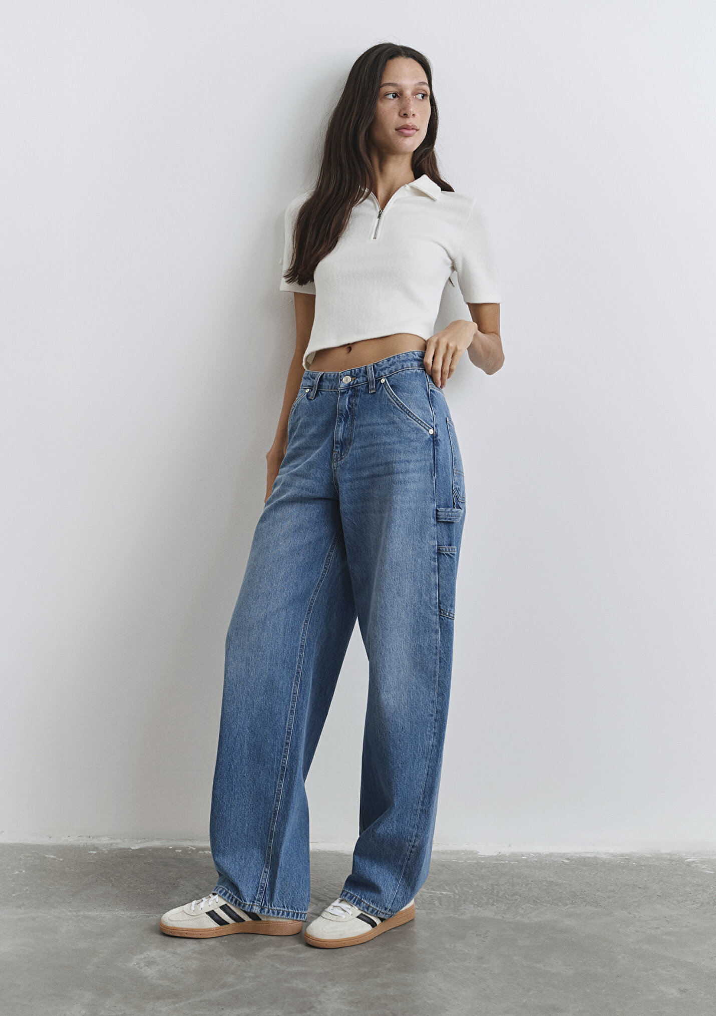 Outlet Kadın Berry Mavi Jeans Extra Puslu Indigo Mavisi Jean Pantolon