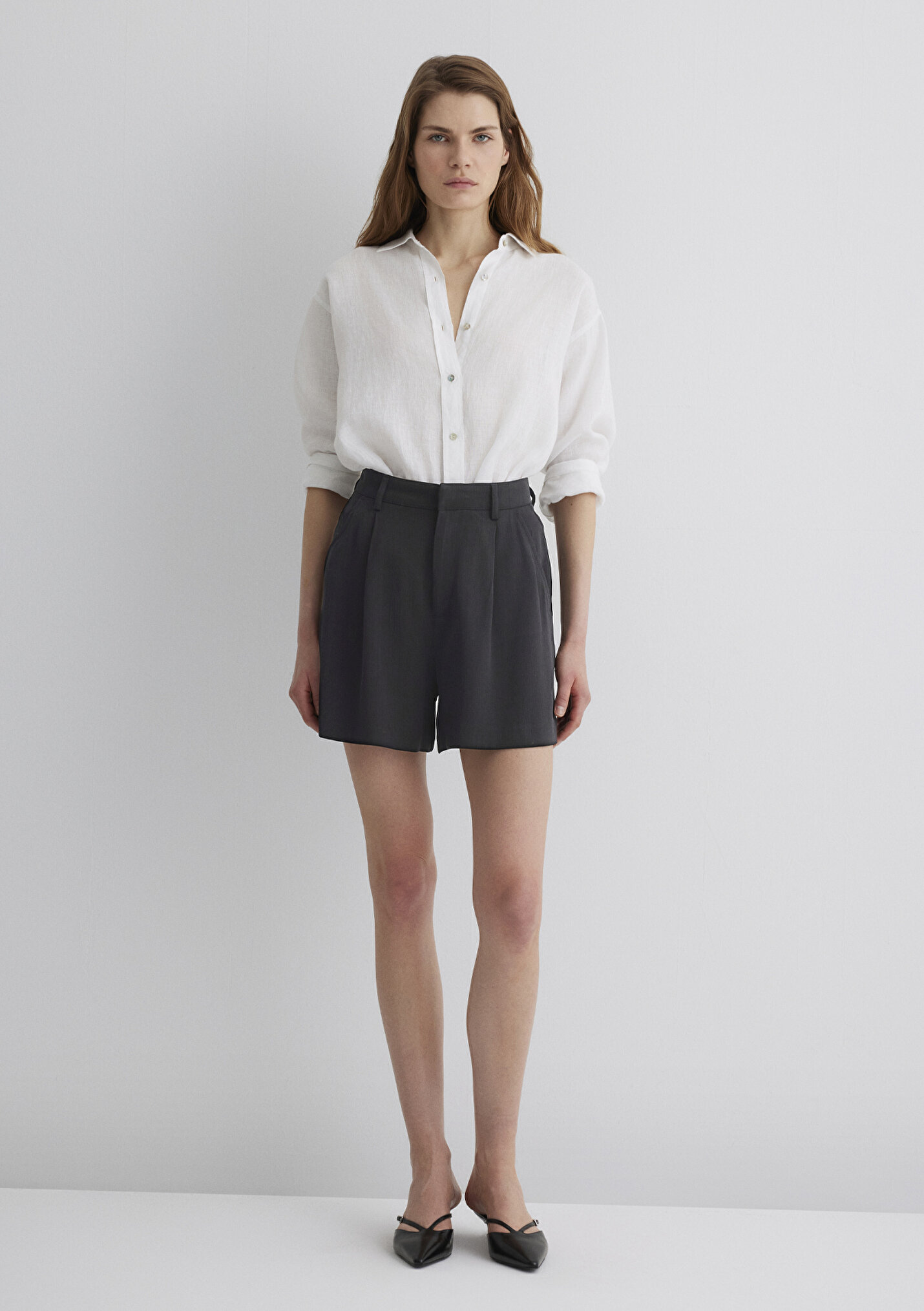 Outlet Kadın Lux Touch TENCEL TM Siyah Lyocell Şort