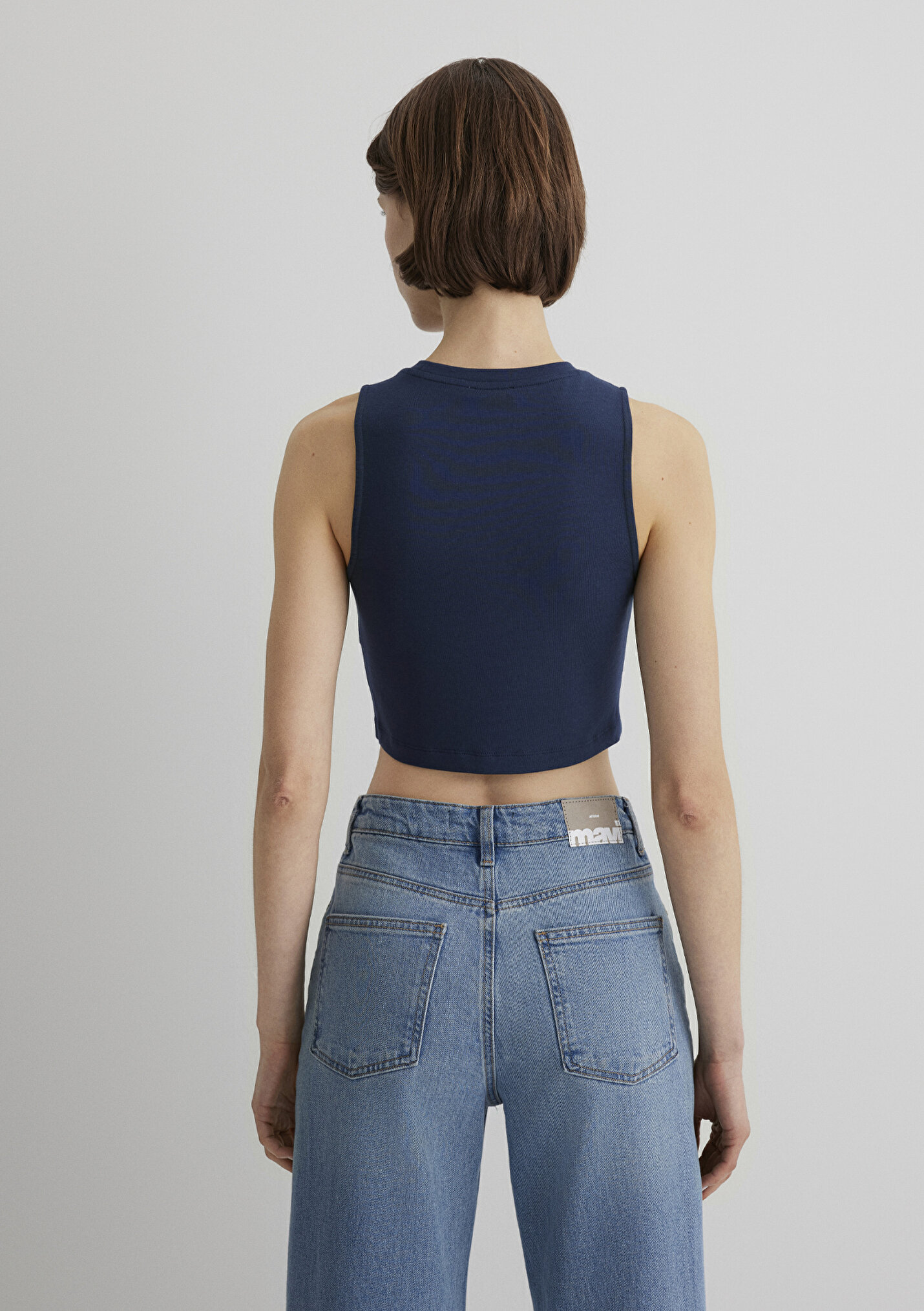 Kadın Lux Touch Lacivert Basic Modal Atlet