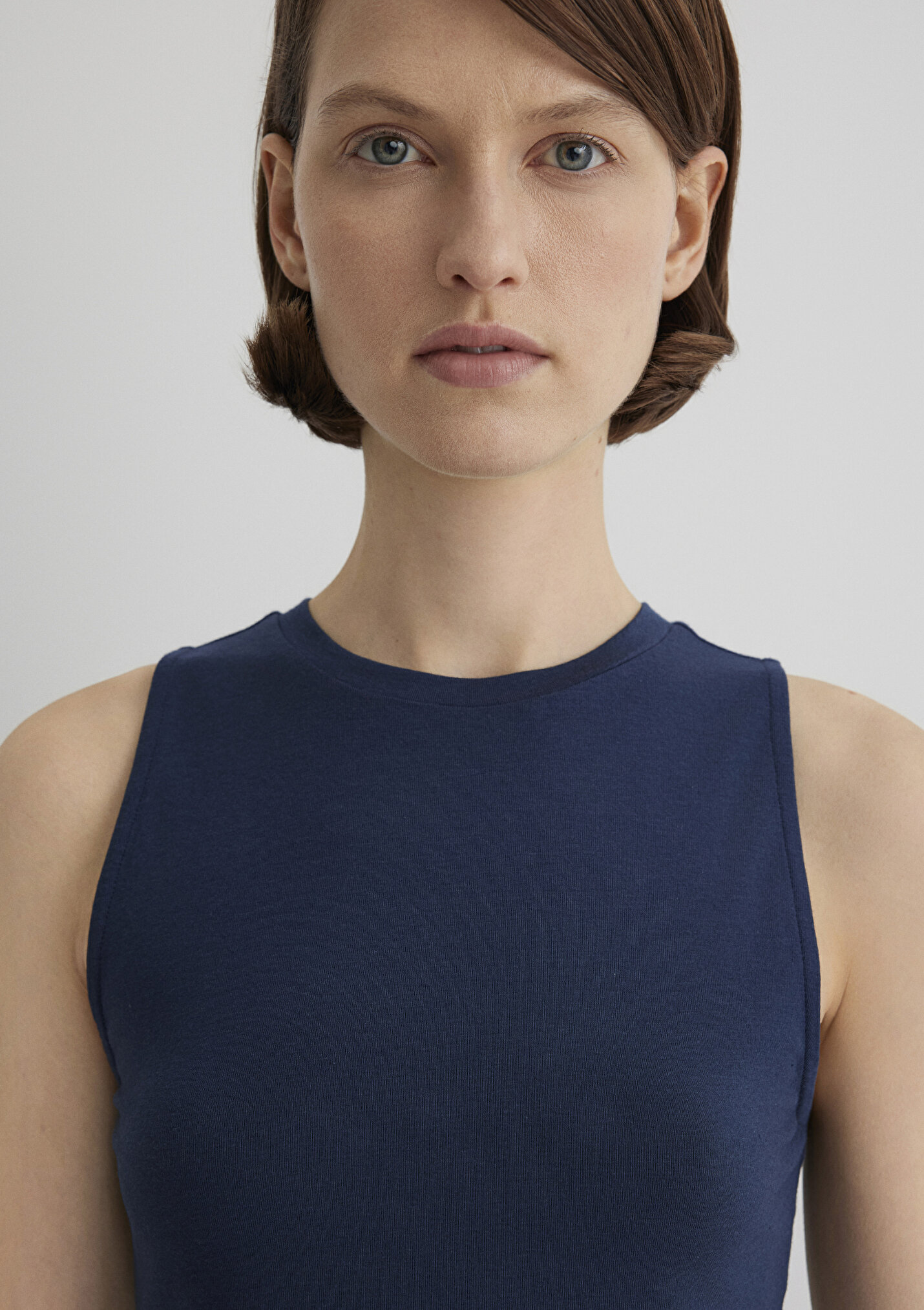 Kadın Lux Touch Lacivert Basic Modal Atlet