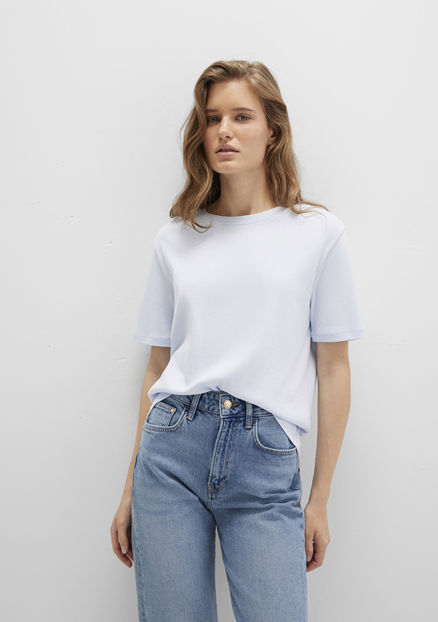 Mavi Basic Tişört - Mavi