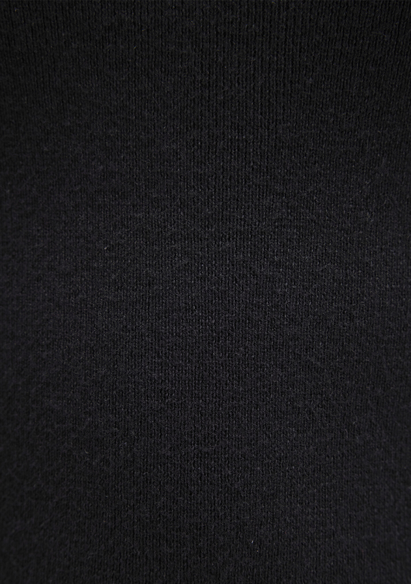 Kadın Bisiklet Yaka Siyah Crop Kazak