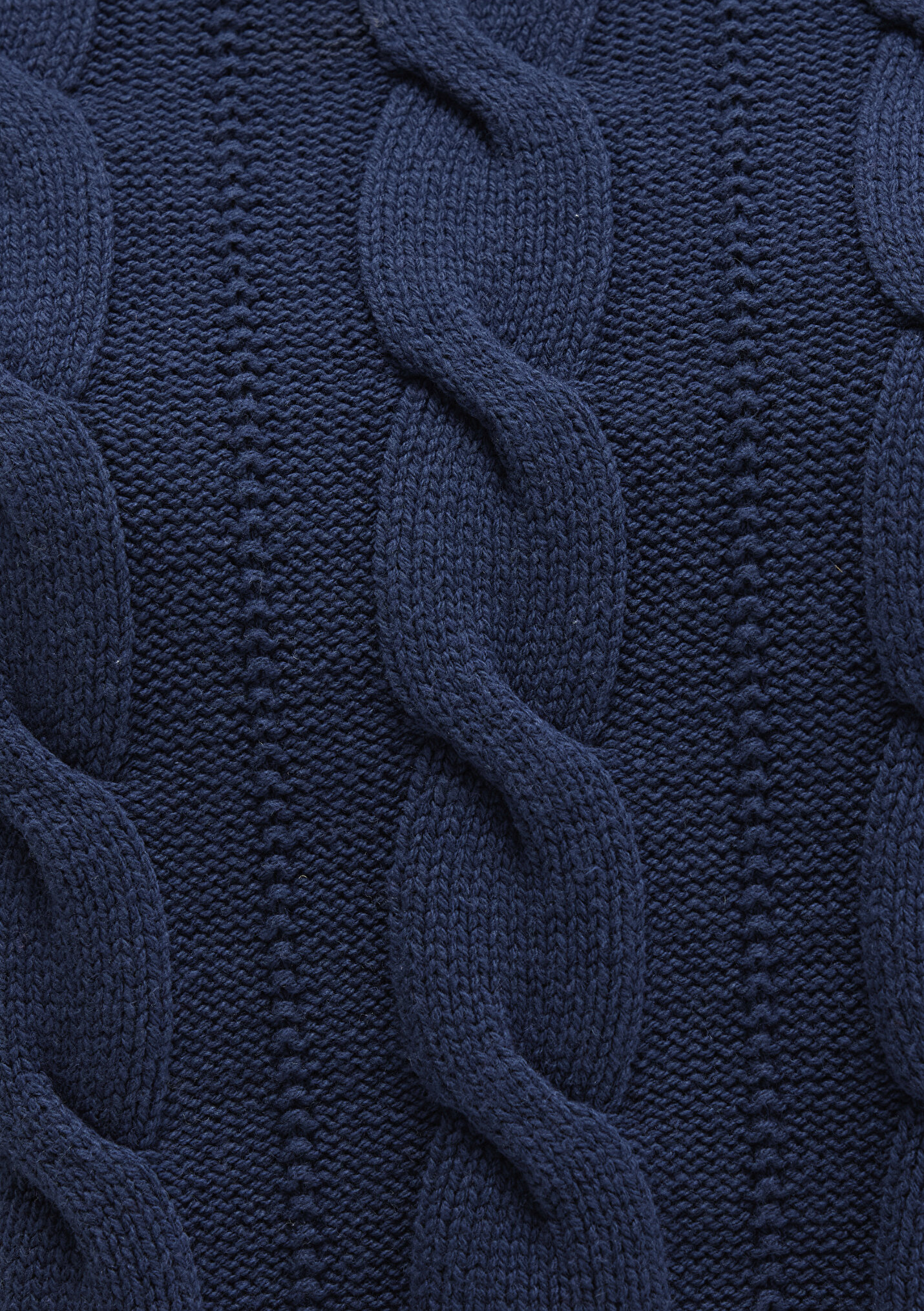 Kadın Bisiklet Yaka Lacivert Kazak