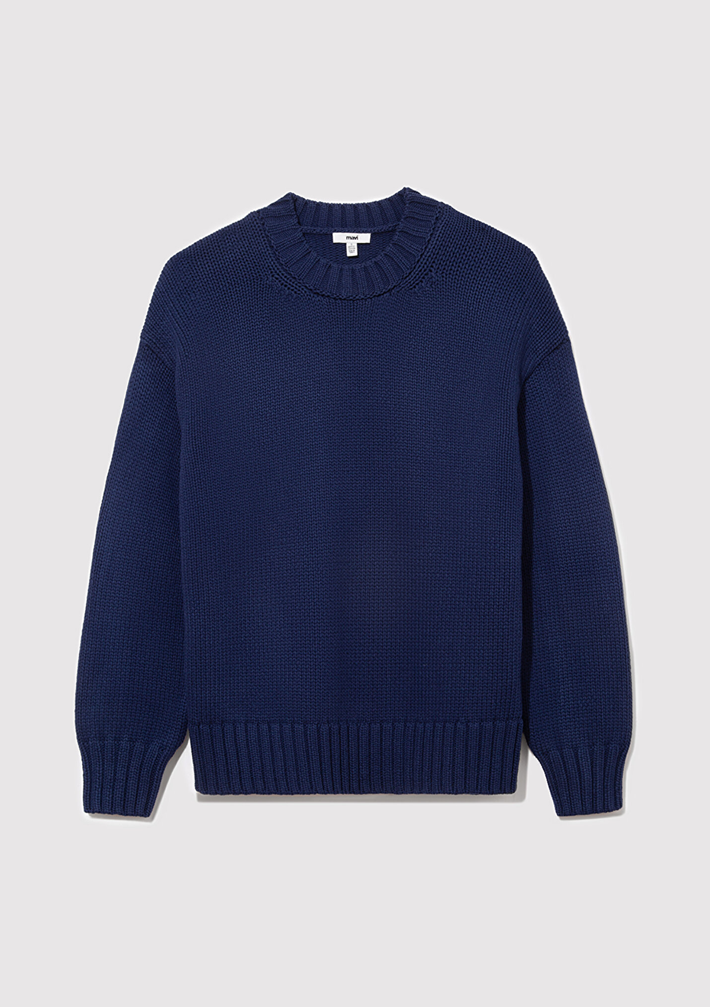 Kadın Bisiklet Yaka Lacivert Kazak