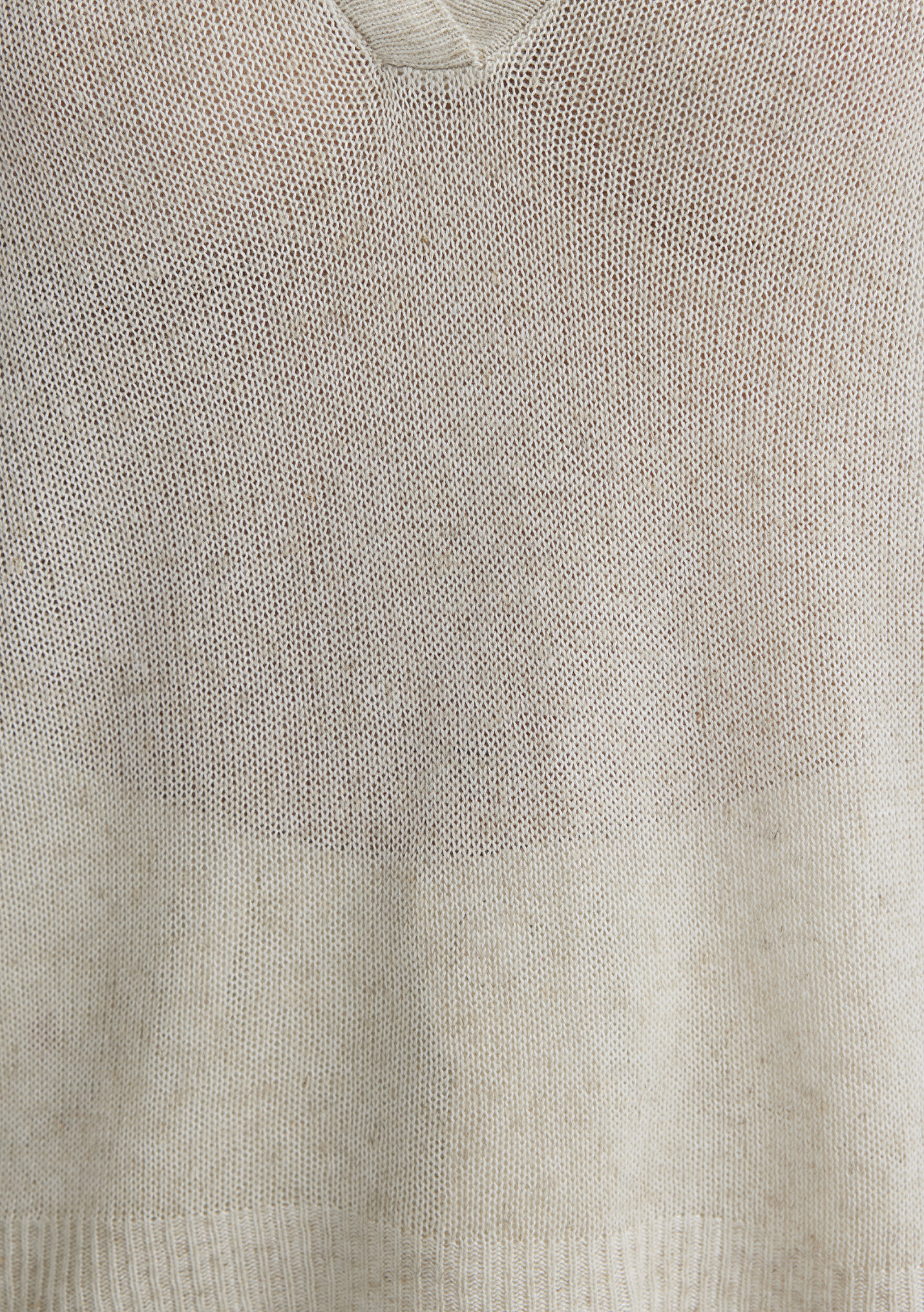 Outlet Kadın Keten Karışımlı Bej Triko Polo