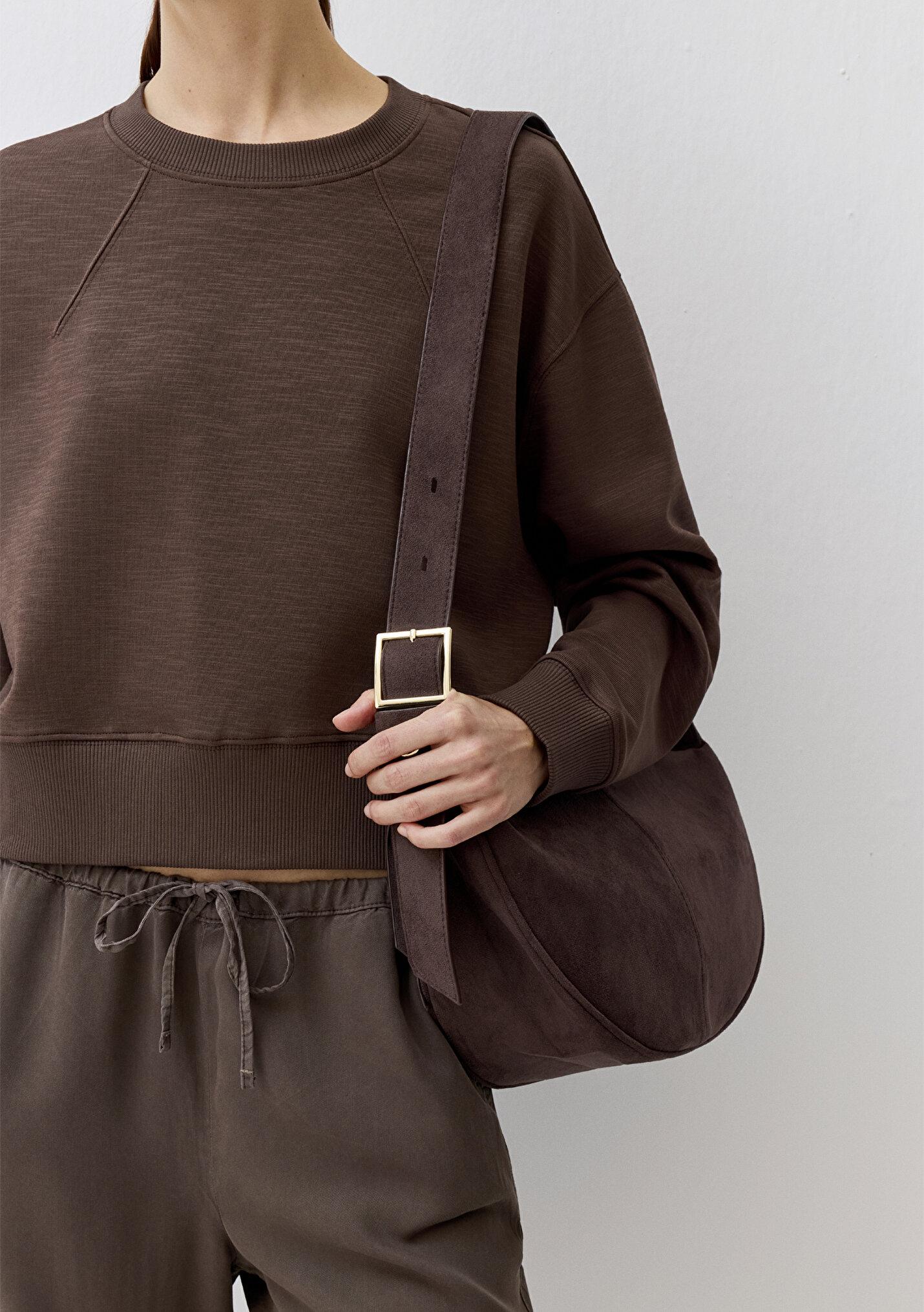 Outlet Kadın Kahverengi Sweatshirt