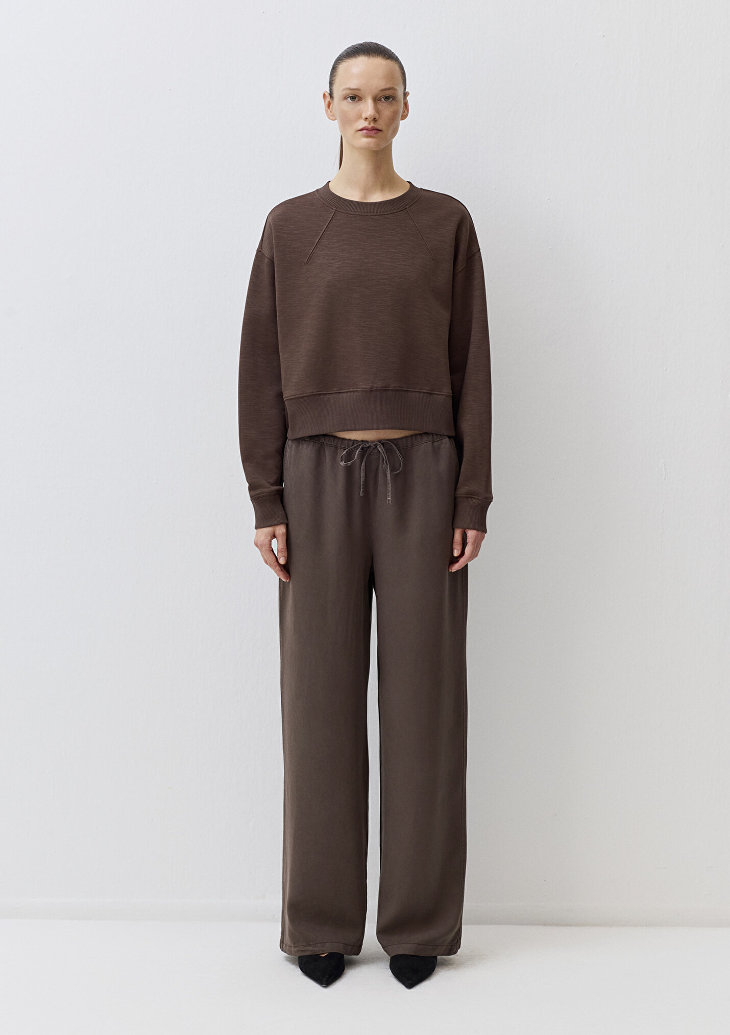 Outlet Kadın Kahverengi Sweatshirt