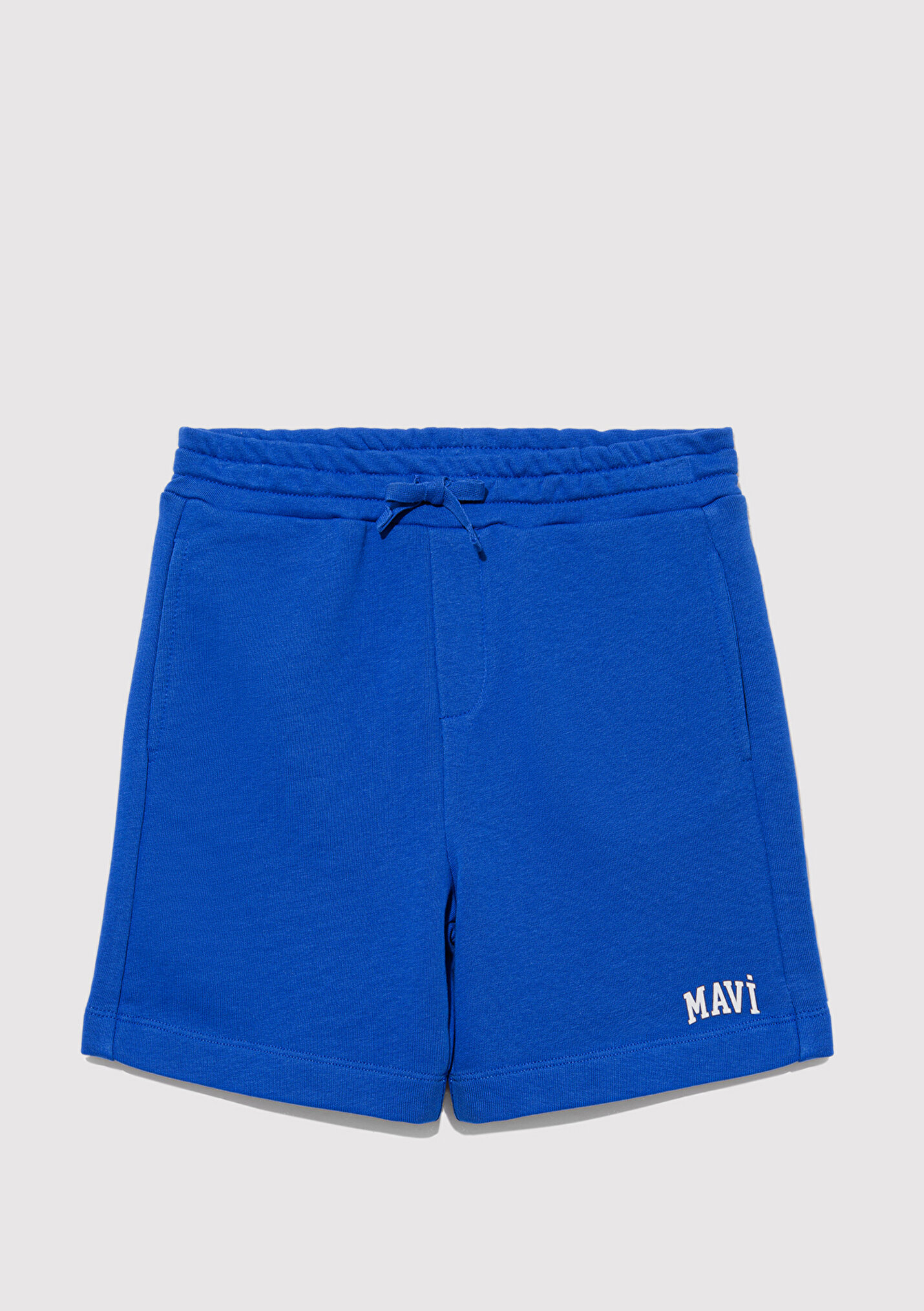 Mavi Logo Baskılı Mavi Şort - Mavi