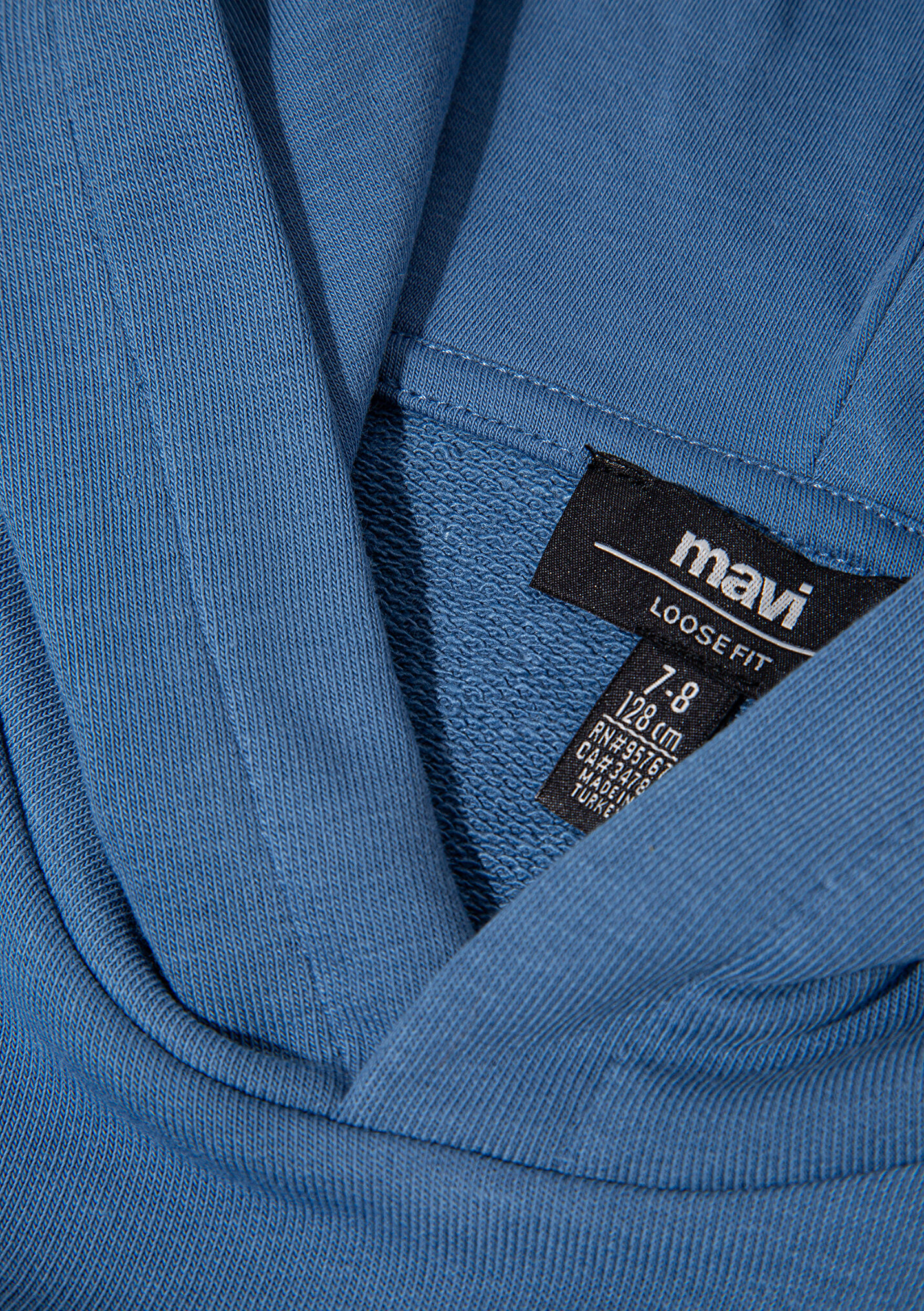 Erkek Çocuk Mavi Logo Baskılı Mavi Sweatshirt