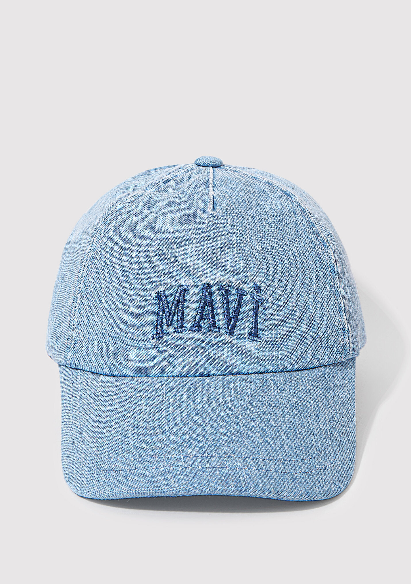 Mavi Logo Nakış Detaylı Mavi Şapka - Mavi