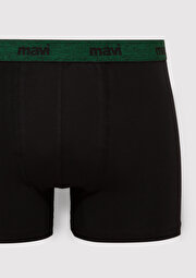 Siyah Basic Boxer - Mavi