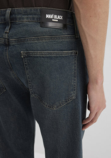 Erkek Hunter Mavi Black Vintage Koyu Mavi Jean Pantolon