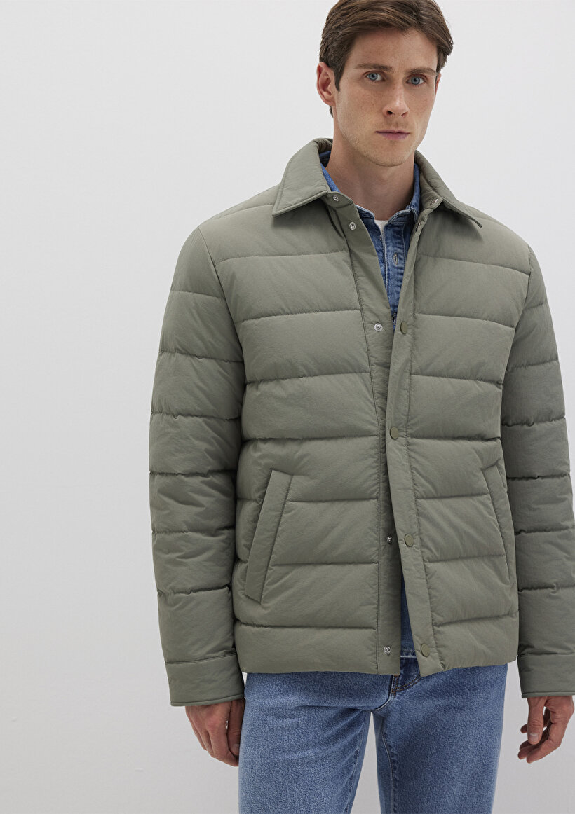 Erkek Yeşil Şişme Mont