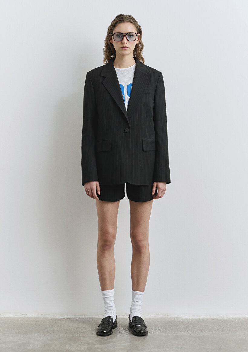 Outlet Kadın Siyah Blazer