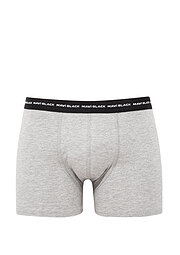 Gri Basic Boxer - Mavi