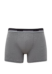 Gri Basic Boxer - Mavi