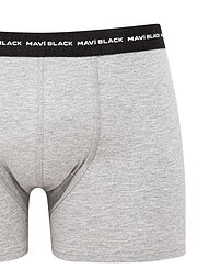 Gri Basic Boxer - Mavi