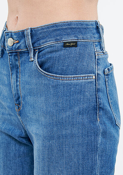 Alexis Gold Klasik Puslu Açık Mavi Jean Şort - Mavi